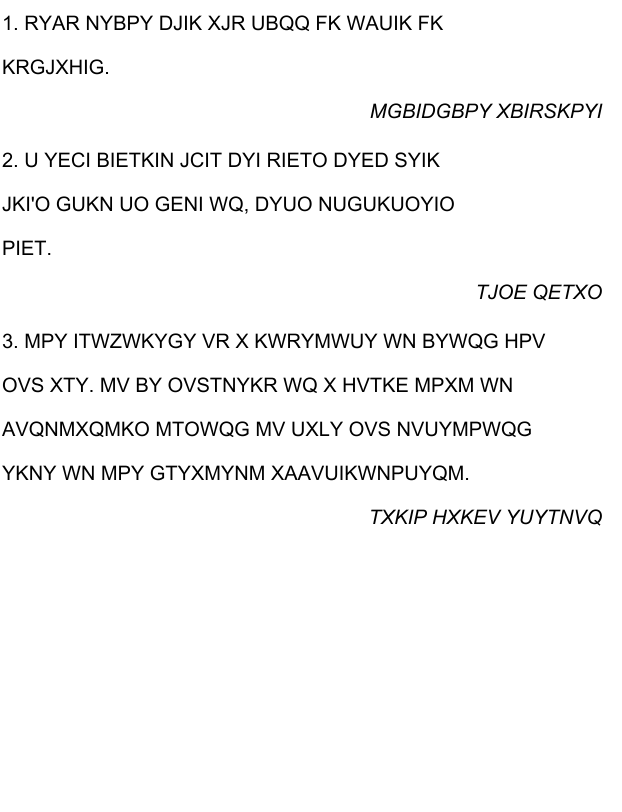 Download free cryptoquote & cryptogram printable PDF puzzles - Smart ...