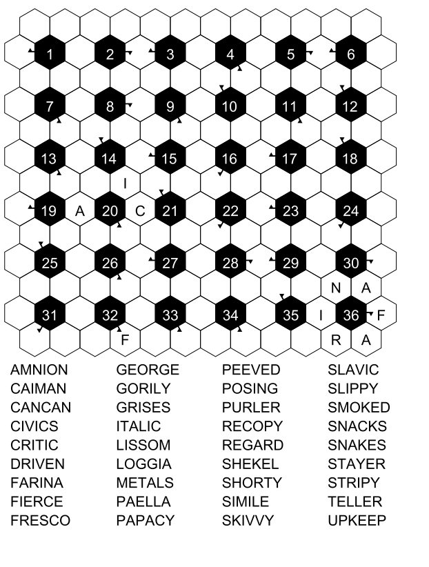 Free word fill in (word fit) printable PDF puzzles - Smart Puzzle Books